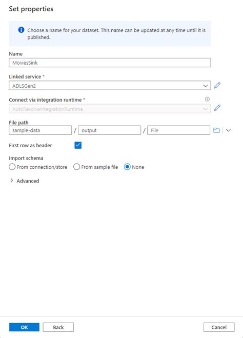 Quickstart Transform Data Using A Mapping Data Flow Azure Synapse