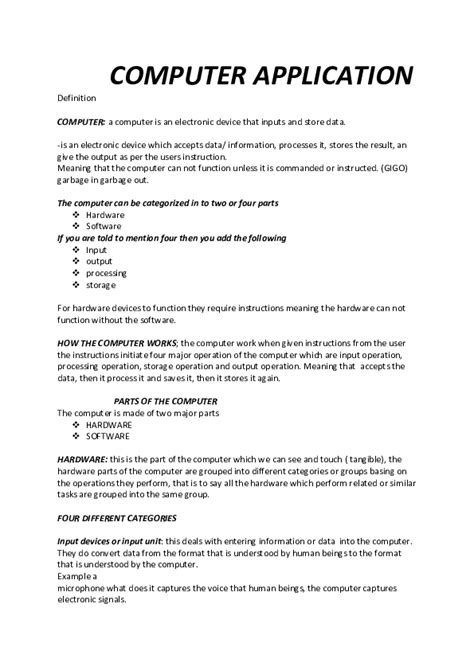 Pdf Computer Notespdf