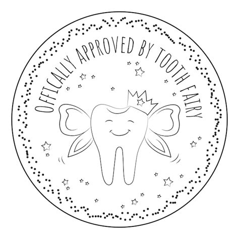 Premium Vector Tooth Fairy Tooth Fairy Sticker Officially Approved