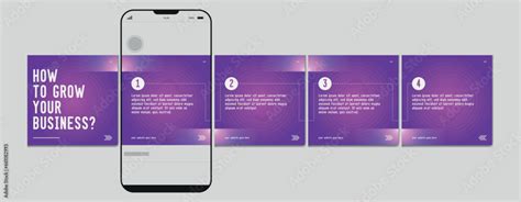 Set Of Linkedin Carousel Post Editable Social Media Instagram Carousel Post Modern And