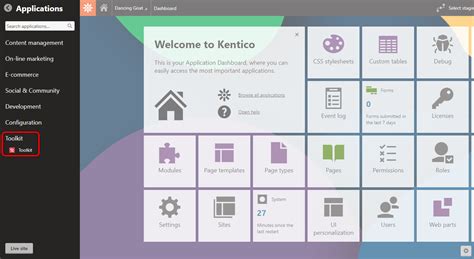 toolkit requirement toolkit for kentico extensions to make working