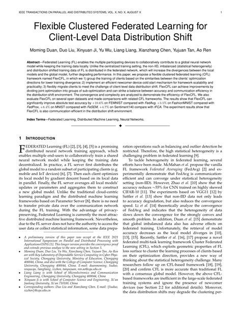 pdf flexible clustered federated learning for client level data
