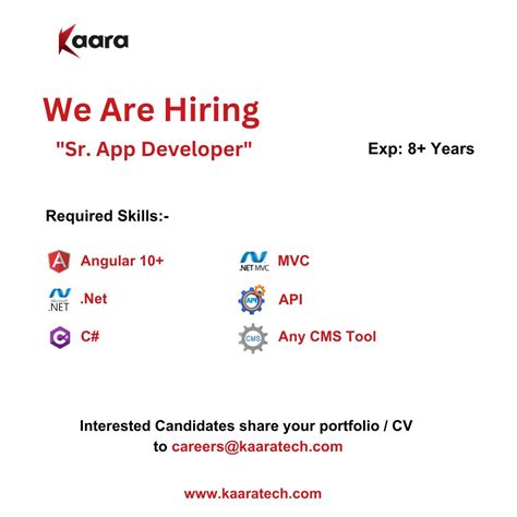 Kaara On Linkedin Kaaratech Angular Dotnet Mvc Api Technicaljobs Wearehiring Jobs