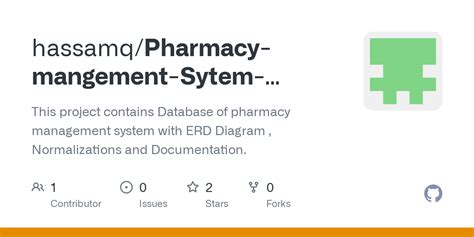 GitHub Hassamq Pharmacy Mangement Sytem Database SQL SERVER This Project Contains Database Of