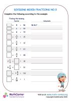 Multiplying And Dividing Mixed Fractions Worksheets Math Activities
