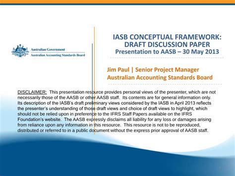 Pdf Iasb Conceptual Framework Draft Discussion Paper · Conceptual Framework Should Remain