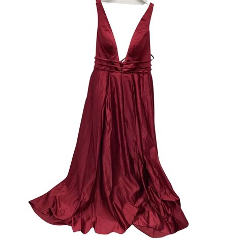Womens Plus Size Red Formal Dress S
