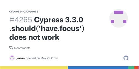 cypress 3 3 0 should have focus does not work · issue 4265