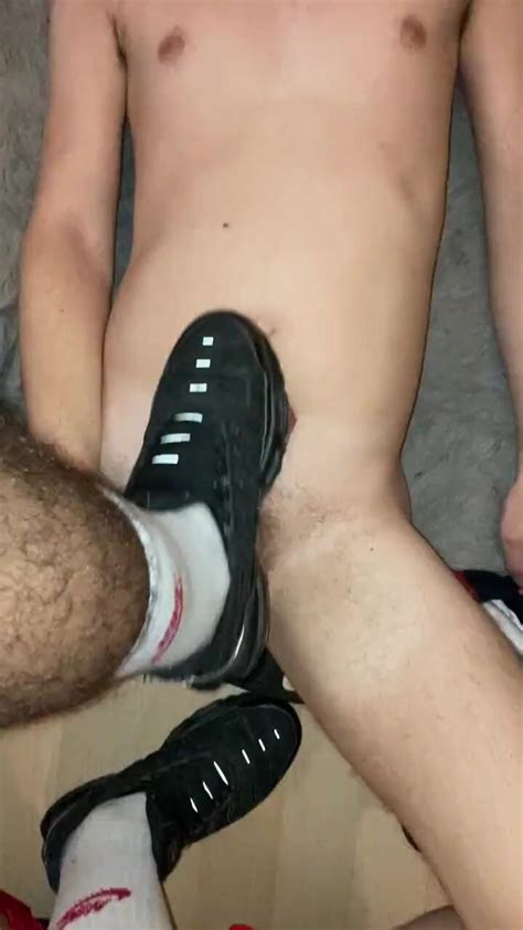 Arab Master Trampling Slave S Cock In Nike Tns Thisvid Com