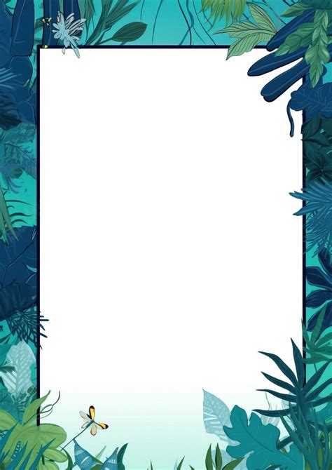 Line Frame With A Touch Of Romance In Pink Flowers Page Border