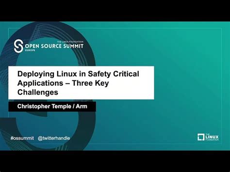 free video deploying linux in safety critical applications three key