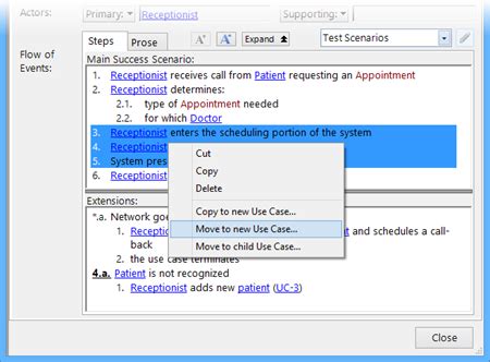 Refactor Use Cases CaseComplete Support