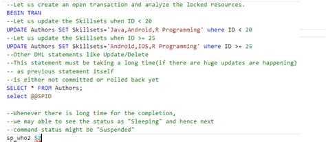Sql Lock Table Geeksforgeeks