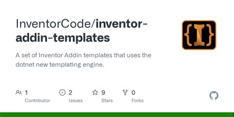Github Inventorcodeinventor Addin Templates A Set Of Inventor Addin