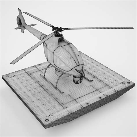 Uav Helicopter Drone Dolly Heliwagon 01 3d Turbosquid 2046181