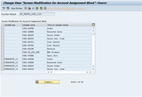 PRC SAP Tcode Customizing Coding Block Transaction Code
