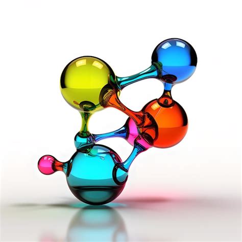 Premium Photo Sulfuric Acid H2so4 Molecule Chemistry Glass Design