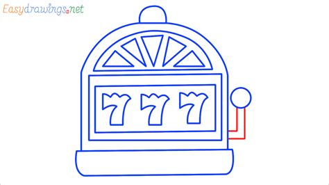 How To Draw Slot Machine Step By Step Easy Phase Emoji