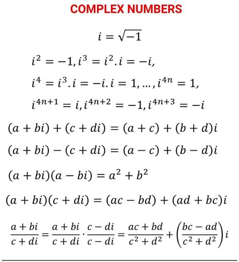 Algebra Of Complex Numbers Pdf