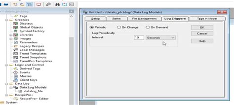 Specify When To Store Data In Factorytalk View Studio Datalog