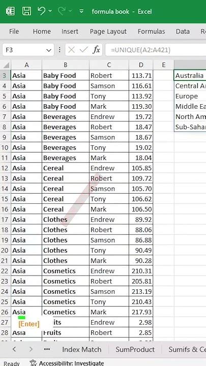 Unique Function Get Unique Value From Big Row Data Exceltech Exceltips Excel Exceltricks
