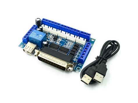 Upgraded 5 Axis Cnc Interface Adapter Breakout Board For Stepper Motor