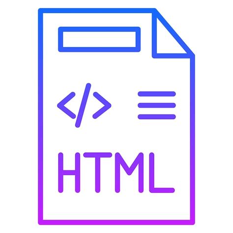 Html 파일 아이콘 프리미엄 벡터