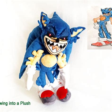 Shin Sonic Plushie Etsy