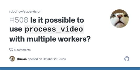Is It Possible To Use `processvideo` With Multiple Workers · Issue
