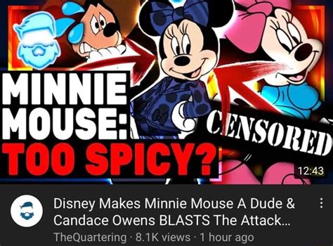 Dd Mouse Disney Makes Minnie Mouse A Dude And Candace Owens Blasts The