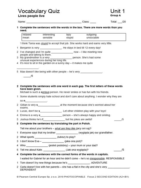 focus 2 2ed vocabulary quiz unit1 groupa pdf