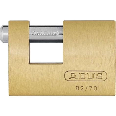 Abus Lock 8270 Solid Brass 2 34 Width Monoblock Padlock