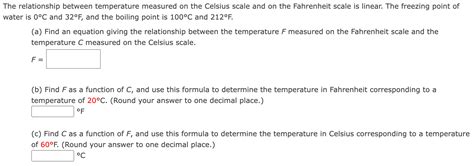 Solved Relationship Between Temperature Measured On The