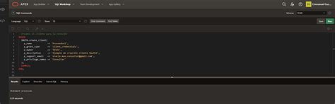 Cómo añadir autenticación OAuth a las API Restful de Oracle APEX