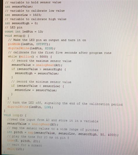 Variable To Hold Sensor Value Int Sensorvalue