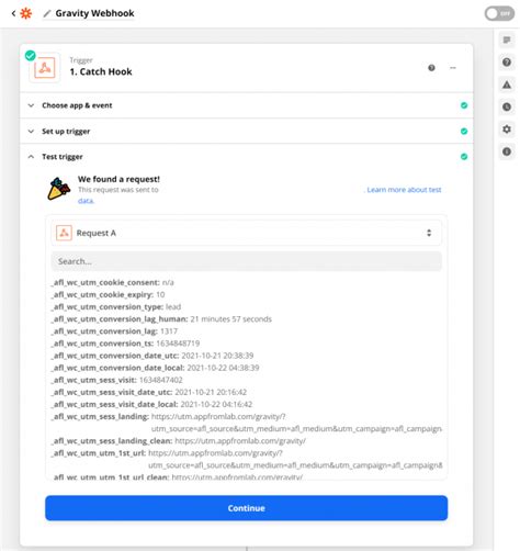mapping conversion attribution data with webhook appfromlab