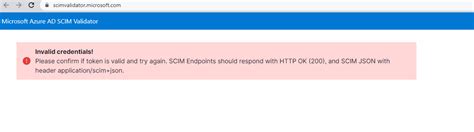 Unable To Validate Scim Endpoints Using Microsoft Scim Validator Microsoft Qanda
