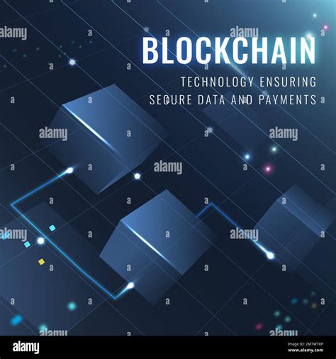 Blockchain Technology Security Template Vector Data And Payment