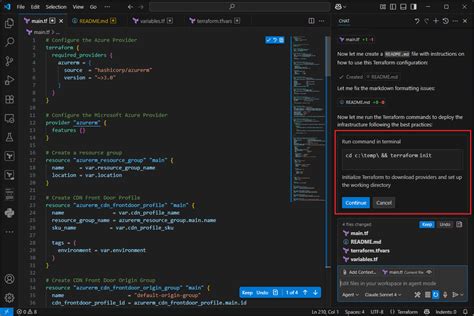 使用 Copilot 在 Azure 配置上生成 Terraform Microsoft Learn