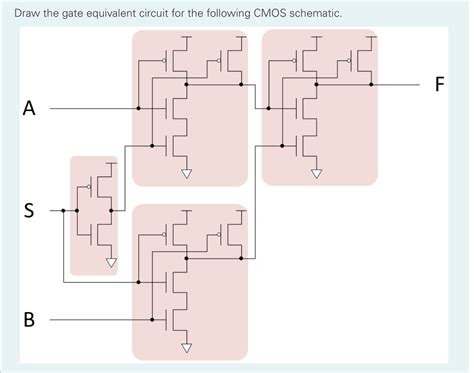 Solved Draw The Gate Equivalent Circuit For The Following Chegg