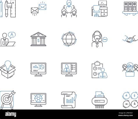 Corporation Business Outline Icons Collection Corporate Business Enterprises Enterprises