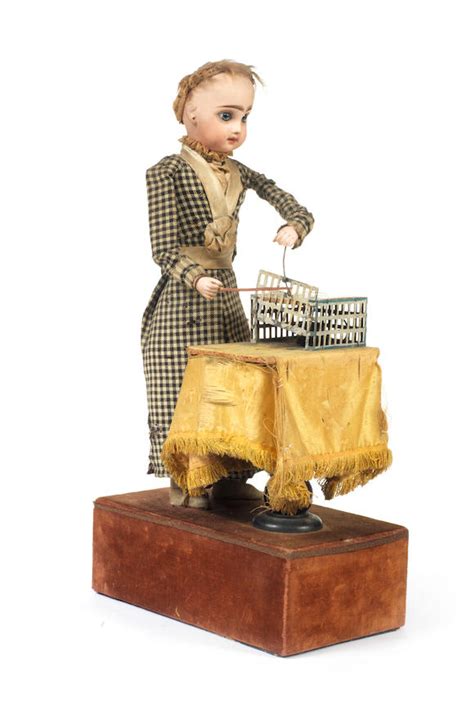 Bonhams Renou Girl With Mouse Automaton French Circa 1900