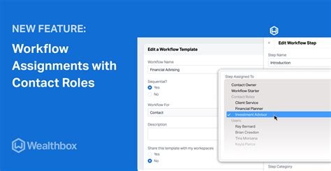 New Feature Workflow Assignments With Contact Roles Wealthbox CRM
