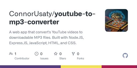 Github Connorusaty Youtube To Mp Converter A Web App That Convert S