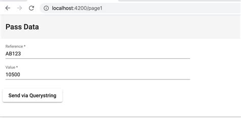 Angular How To Pass Values Between Components Using Query String