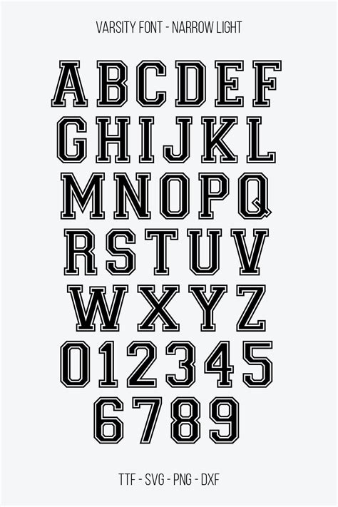 Varsity Font Svg Block Font Svg College Font University Font Varsity Letters Sports Font Svg