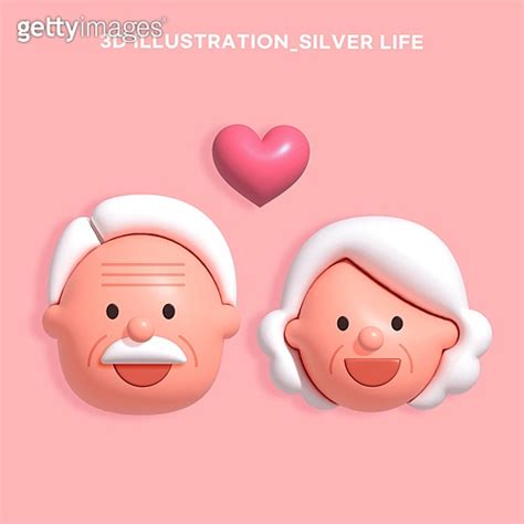 얼굴 사람머리 3d 캐릭터 실버라이프 주제 노인커플 커플 노인 성인 이미지 Jv12670589 게티이미지뱅크