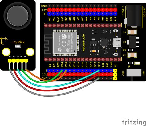 how to use joystick module with esp32