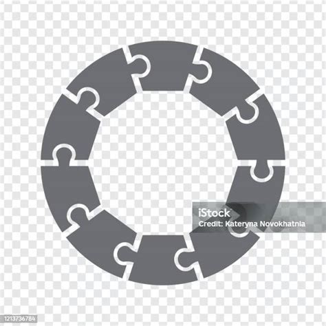 회색의 간단한 아이콘 원 퍼즐 투명 한 배경에 10 개의 요소의 간단한 아이콘 퍼즐 플랫 디자인 벡터 일러스트 레이션 Eps10 퍼즐에 대한 스톡 벡터 아트 및 기타 이미지