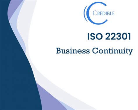 Business Continuity Bcm Iso 22301 Credible Cert